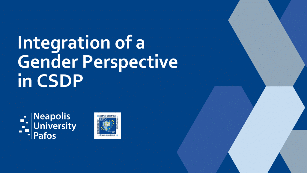 Participation in the international course “Integration of a Gender ...