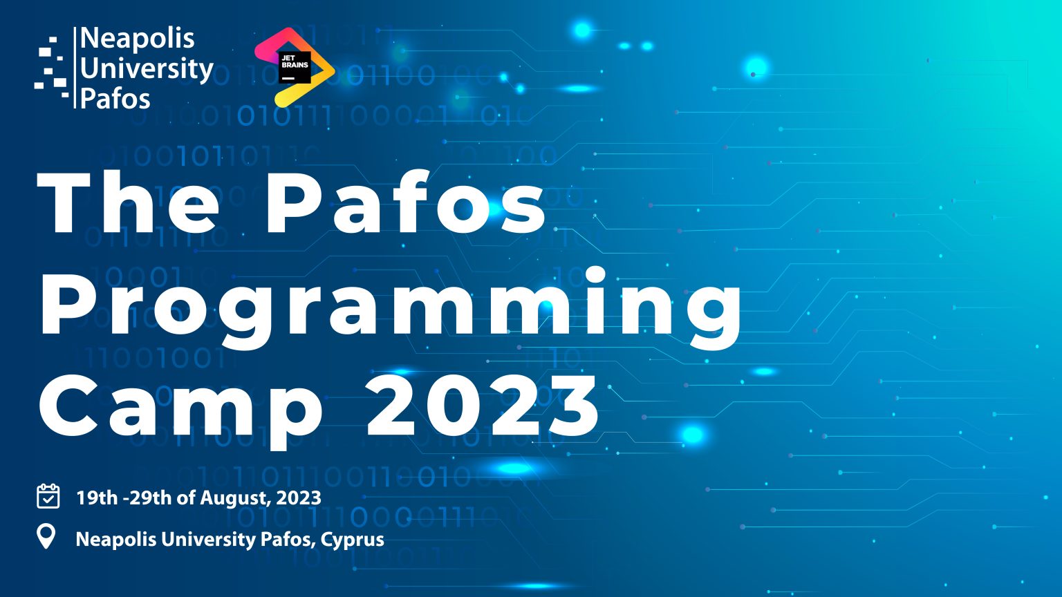 The Pafos Programming Camp 2023 - Neapolis University in Cyprus