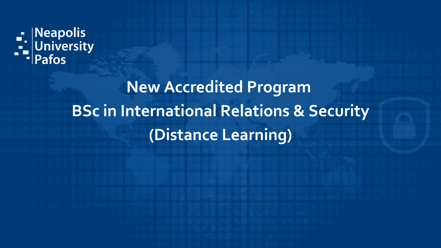 New Accredited BSc in International Relations & Security - NUP