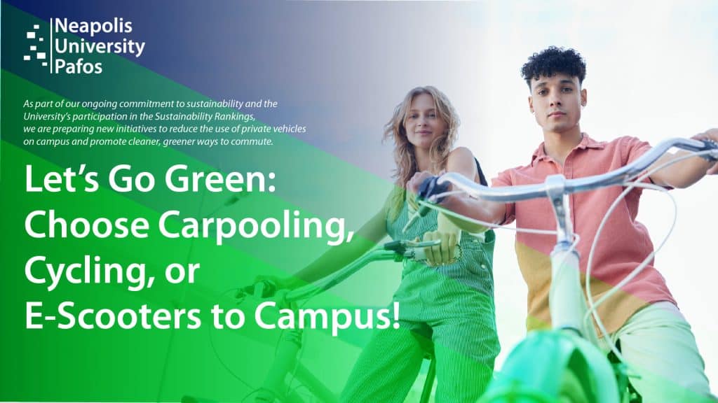 Let’s Go Green - Choose Carpooling, Cycling, or E-Scooters to Campus ...